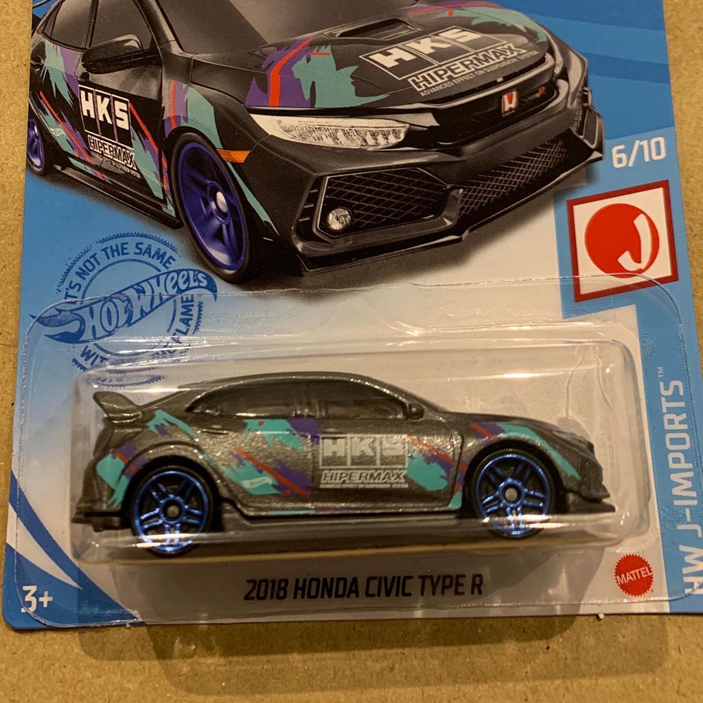 Hot Wheels - 2018 Honda Civic Type R - GTB06 | Shopee Brasil