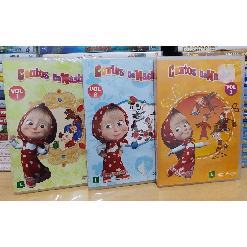 DVD Contos Da Masha Vol. 1 a Vol. 3 (Original Lacrado) | Shopee Brasil