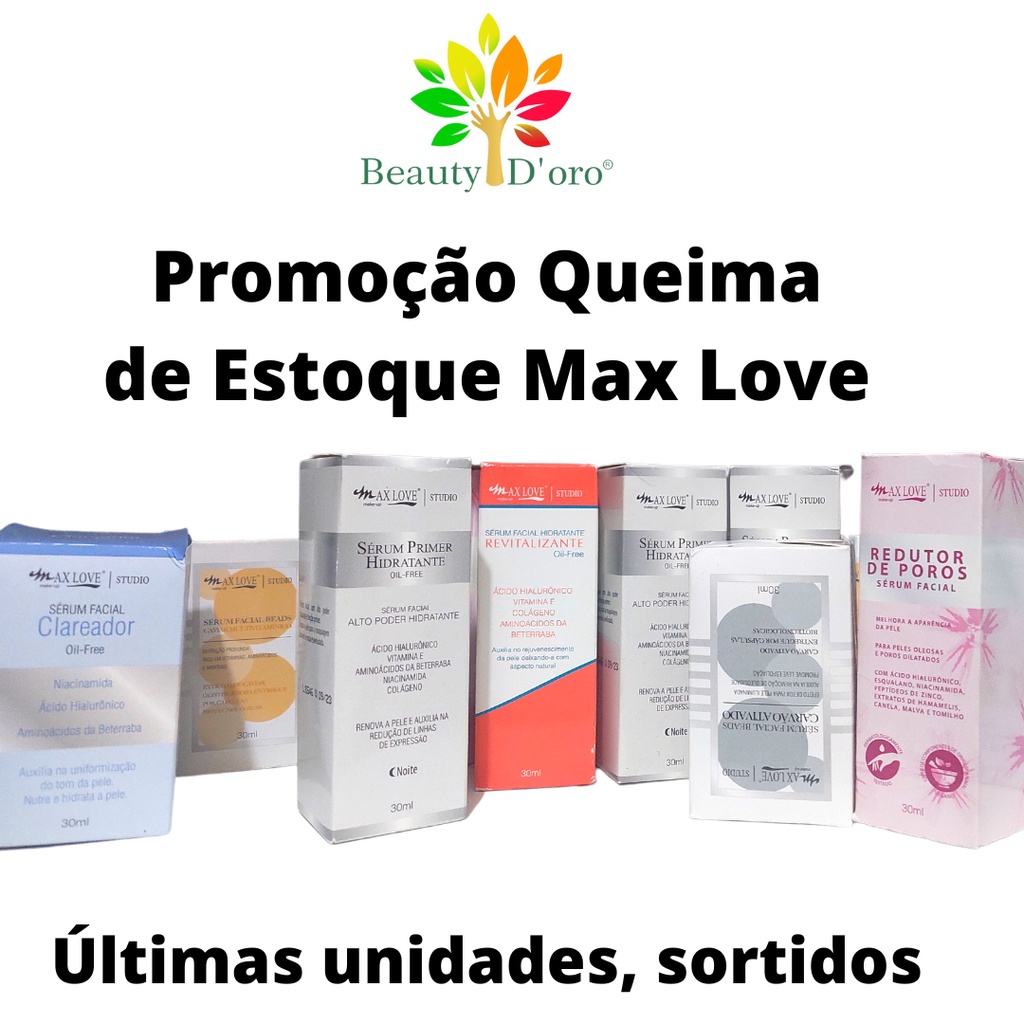 Sérum Max Love - 2 Unidades - Promoção Últimas Unidades - Sortido ...