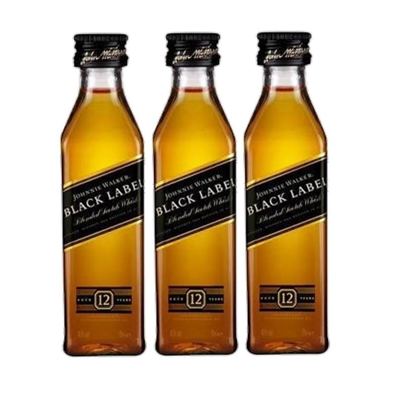 Miniatura Mini Whisky Johnnie Walker Black Label 50ml 03 Un. | Shopee ...