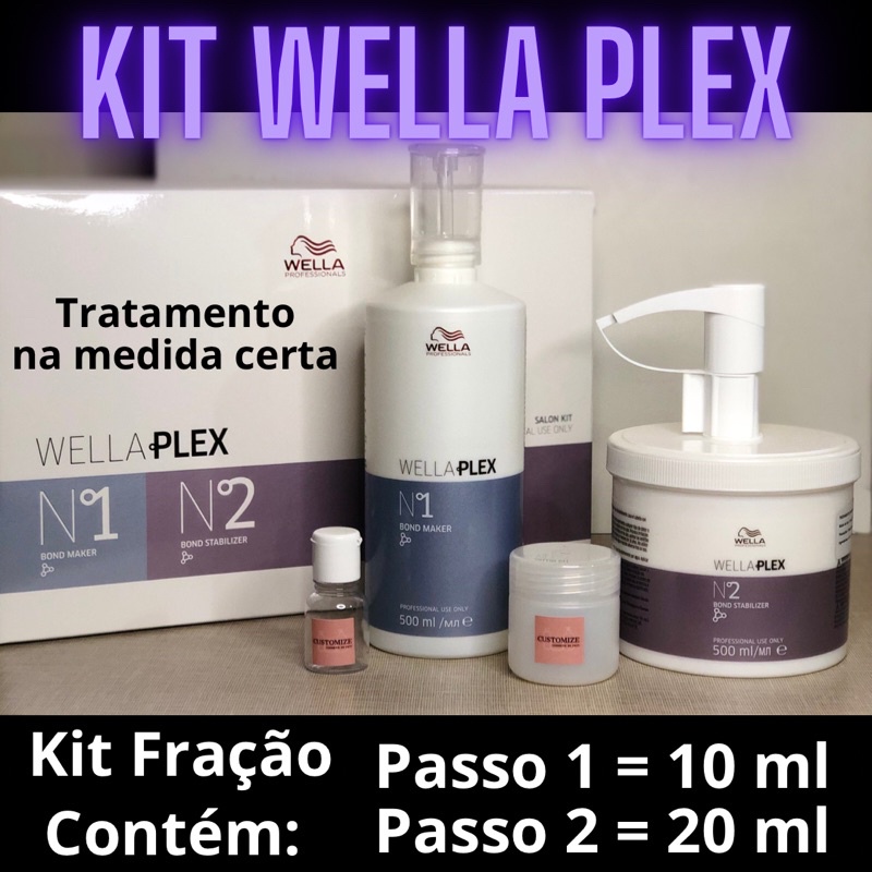 Kit Wella Professionals Bond Builder + Plex Passo 1 (10ml) Passo 2 ...