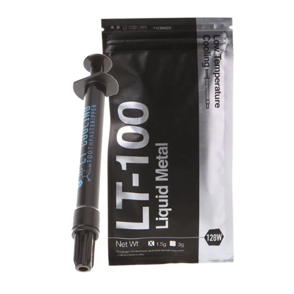 Pasta Térmica Lt-100 Metal Liquido Cooling 1,5g 128w/mk Novo ...