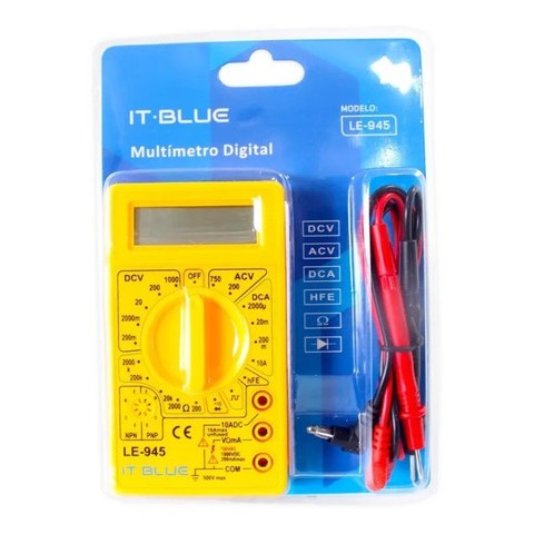 Multímetro Digital LE-945 IT-BLUE | Shopee Brasil