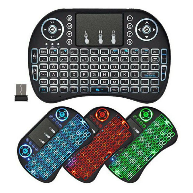 Mini Teclado Keyboard Sem Fio Wireless Iluminado Luz Led K01 | Shopee ...