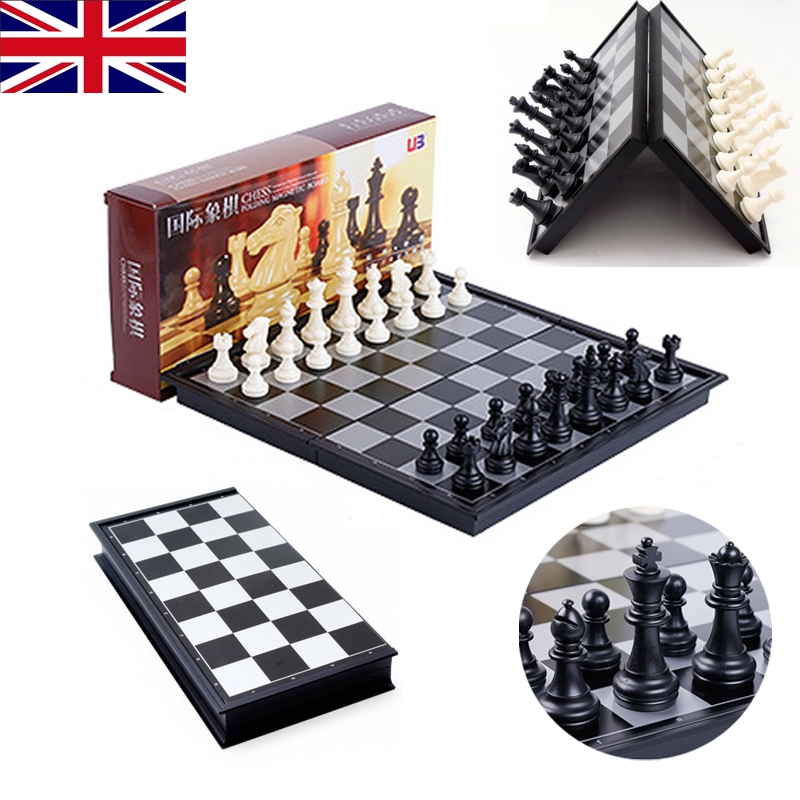 ♬MG♪-Portable Travel Magnetic Chess Set Chess Board Folding for Kids ...
