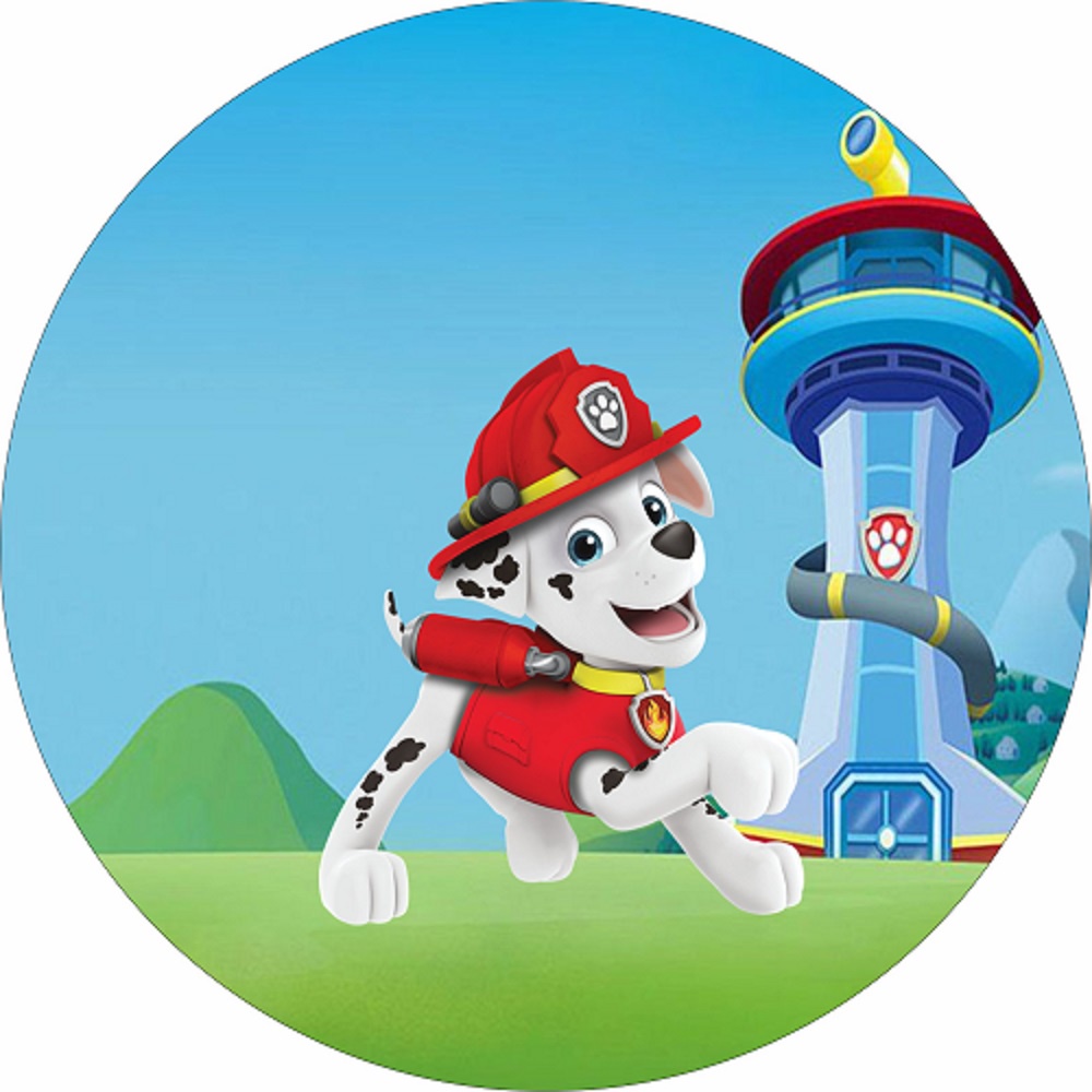 Painel em Lona Redondo Festa Patrulha Canina - Marshall | Shopee Brasil