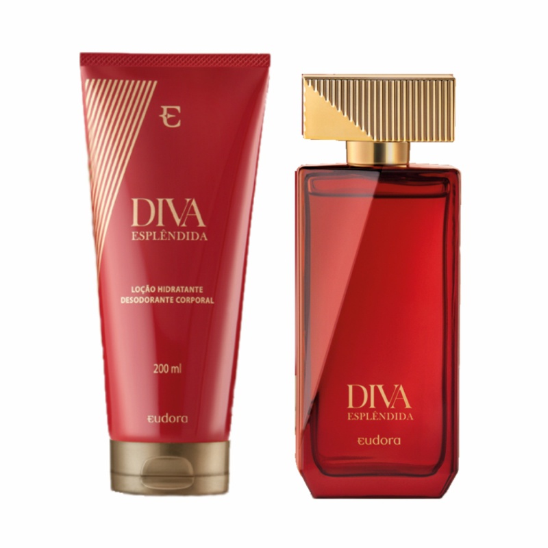 Kit Diva Esplêndida Colônia 100ml + Hidratante Corporal 200ml | Shopee Brasil