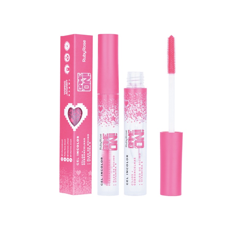 Gel Incolor Cilios + Sobrancelhas Game On Ruby Rose Mascara Incolor ...