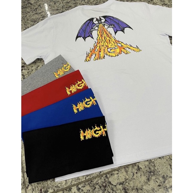 Camiseta High Tee Demon Plus Size - Lançamento Streetwear - Escorrega o ...