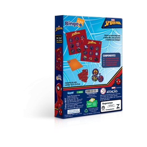 JOGO BINGO SPIDER-MAN MARVEL ORIGINAL HASBRO | Shopee Brasil