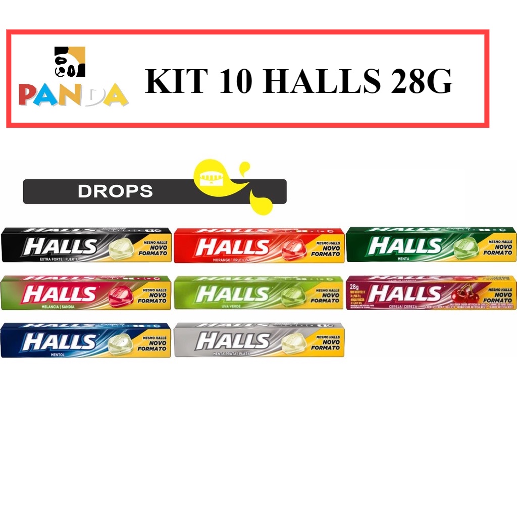 Bala Halls e Freegells Sabores 28g / Loja Sem Imagens - Escorrega o Preço