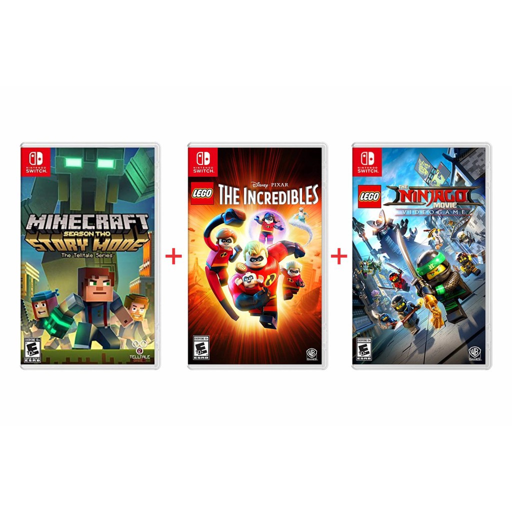 MINECRAFT + LEGO INCRIVEIS + LEGO NINJAGO SWITCH MIDIA FISICA | Shopee ...