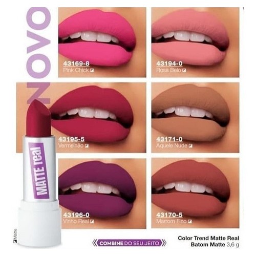 Batom Matte Real Avon Color Trend - 3,6g | Shopee Brasil