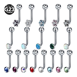 Piercing Intimo Genital Christina Pedra Cristal 100% Titanio 2 pedras ...
