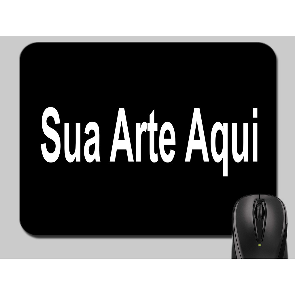 Mouse Pad Personalizado Com sua arte imagem ou foto tamanho 17x21cm ...