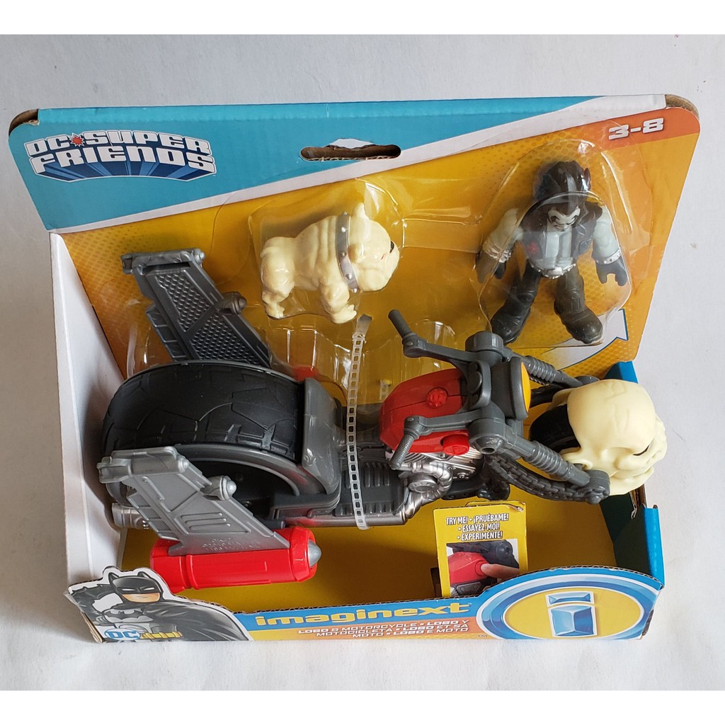 Imaginext DC Super Friends Lobo & Moto Batman Mattel Original | Shopee ...