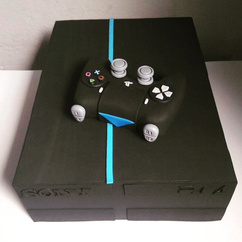 Bolo Fake Video Game Ps4 Controle Em Biscuit | Shopee Brasil