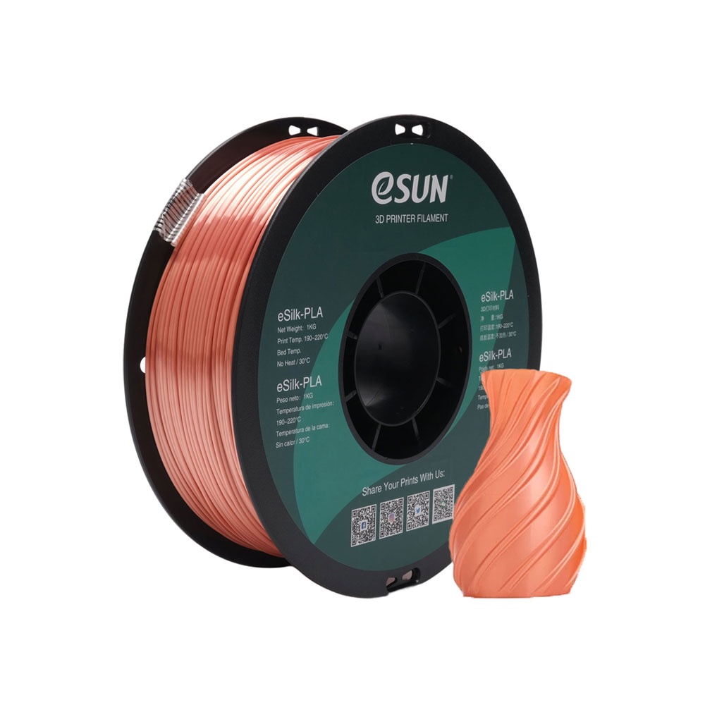 Esun eSilk PLA Rose Gold 1.75mm 1kg | Shopee Brasil