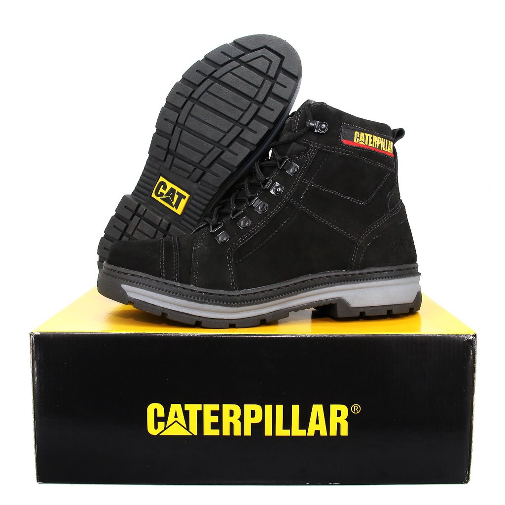 Bota caterpillar cat em couro legitimo masculina preta | Shopee Brasil