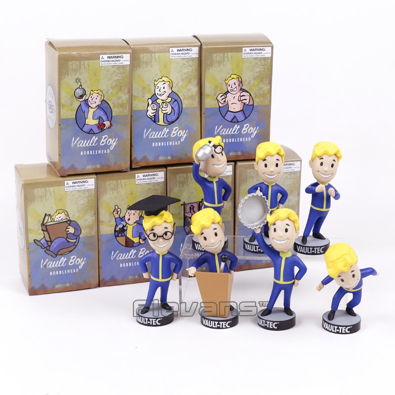 Fallout Vault Boy Bobble Cabeça Boneca PVC Action Figure Collectible ...