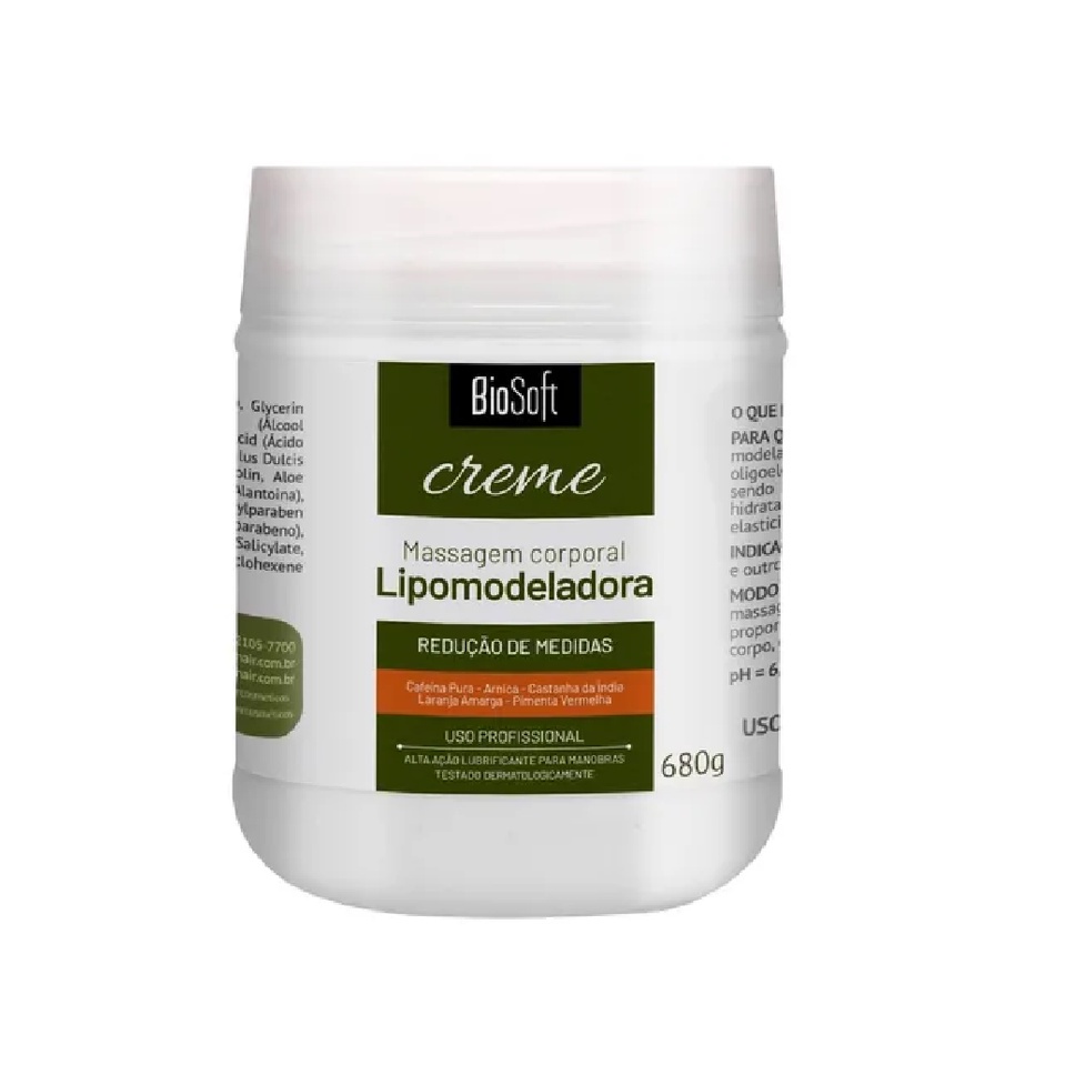 Biosoft Creme De Massagem Lipomodeladora 680g | Shopee Brasil
