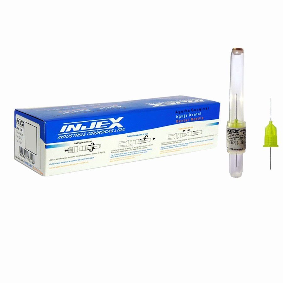 Agulha gengival curta - injex | Shopee Brasil