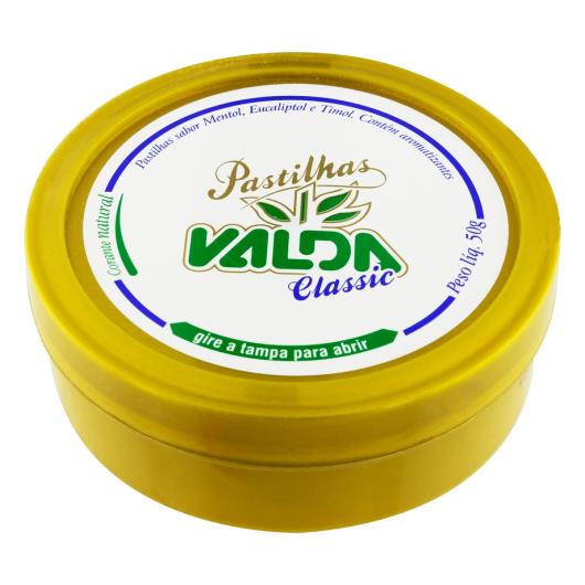 Pastilhas Refrescantes Mentol Valda Classic 50g | Shopee Brasil