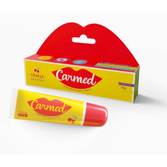 Hidratante Labial Carmed Sabor Cereja | Shopee Brasil