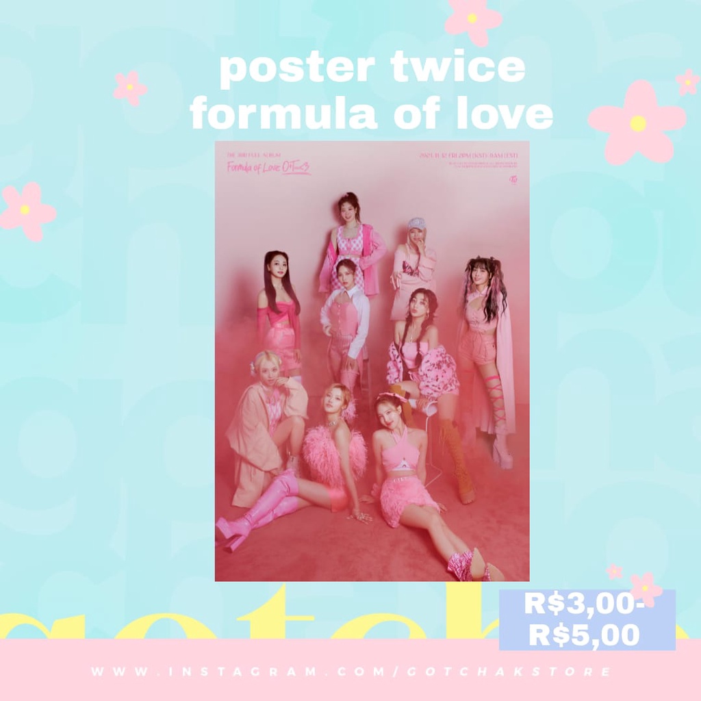 Poster twice formula of love | kpop A5 & A5 fanmade | Shopee Brasil