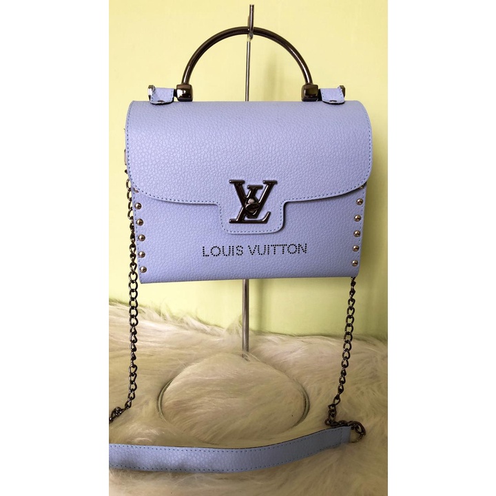 Bolsa Louis Vuitton Bau Madeira Cor Azul Bebe | Shopee Brasil