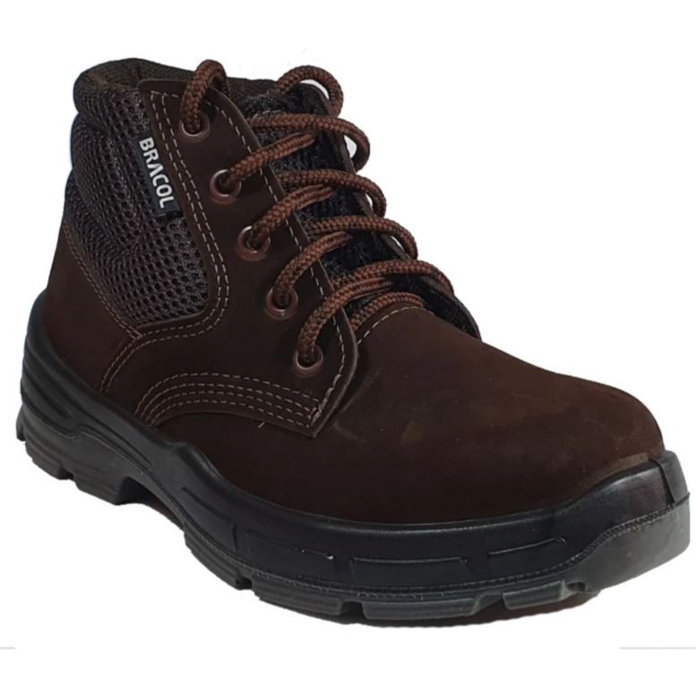 Bota Ocupacional Seguranca Bracol Modelo Baen em Nobuck Bico Pvc Solado Bidensidade Segmento ...