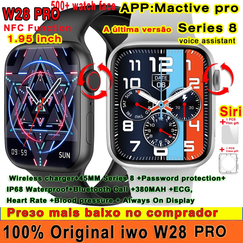 IWO NFC WS8 Pro Ultra Series 8 Smart Watch Monitor De Carregamento Sem ...