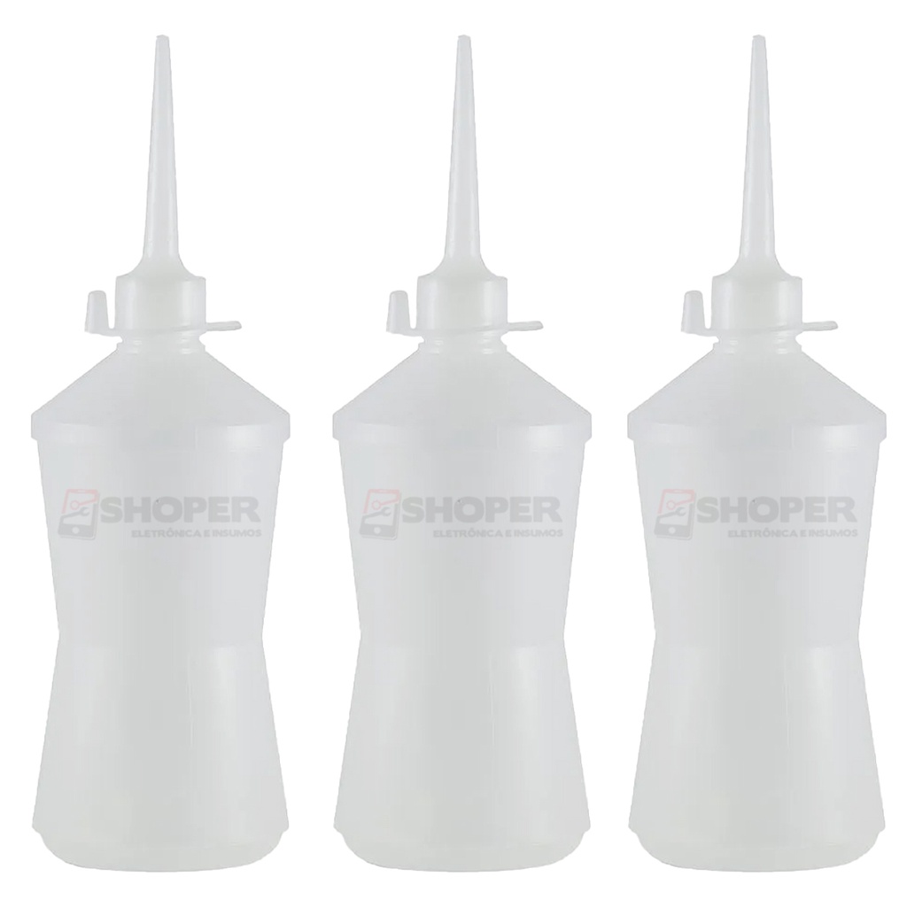KIT 3 Unidades - Frasco Almotolia Para Líquidos e Fluidos 500ml C/ Bico ...
