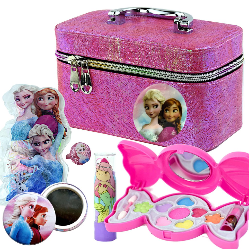 Kit Maleta Frozen Elsa e Anna Maquiagem Infantil Kit Princesas Presente ...
