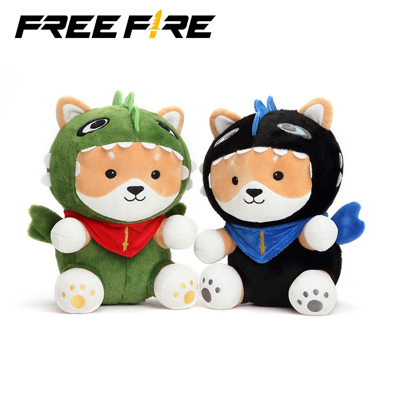 Boneco do Free Fire Verde da Sorte/Azul Escuro com 25cm - Escorrega o Preço
