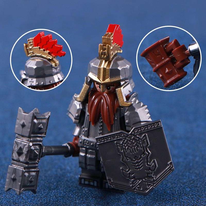 Dain Ironfoot Perdido Lego Minifigures O Senhor Dos Heróis Hobbit Uruk ...