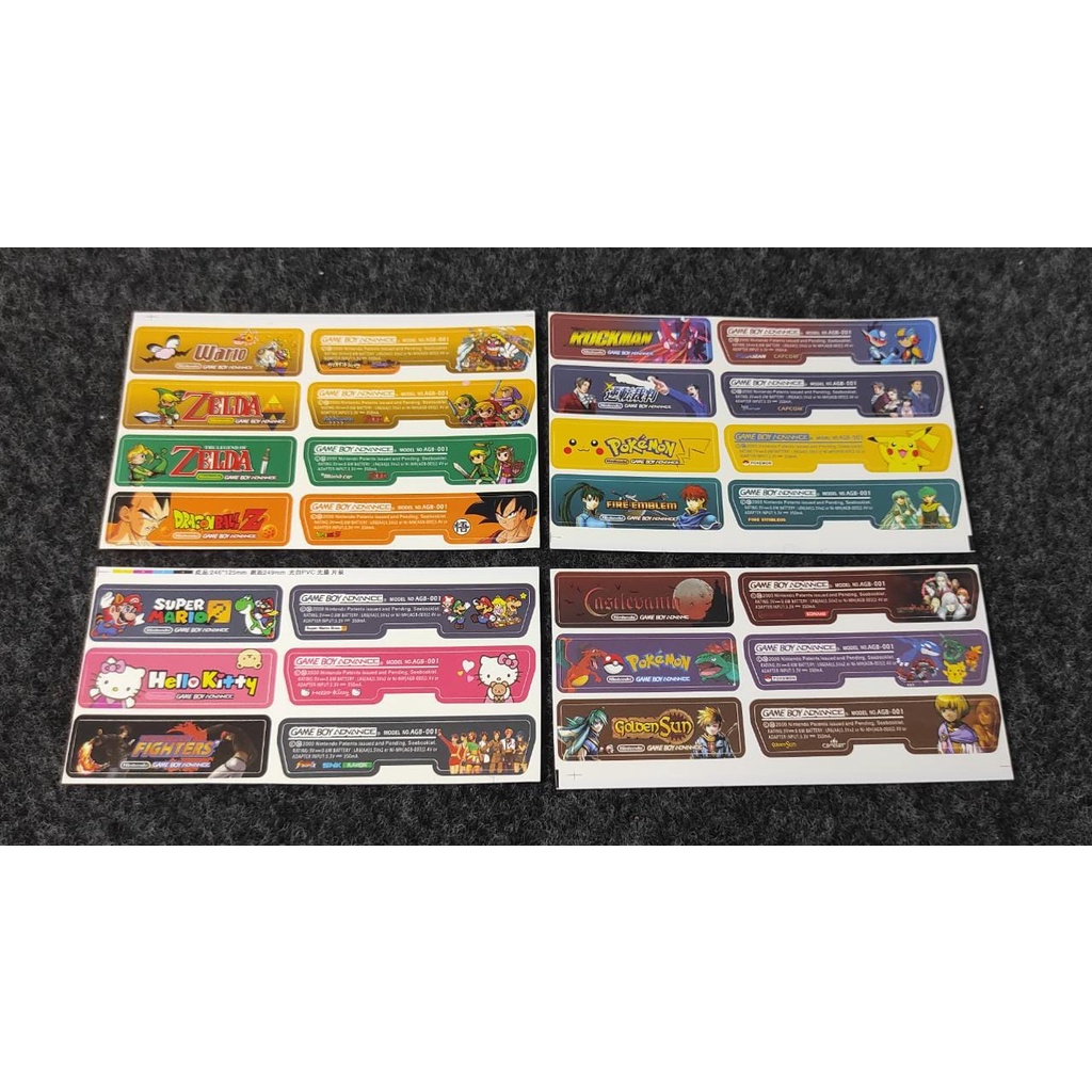 Adesivo / Label Traseiro Game Boy Advanced | Shopee Brasil