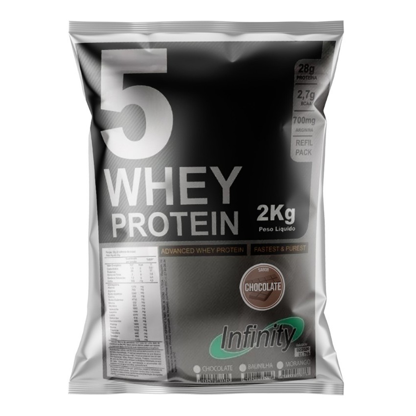 Whey Protein 5w 2kg Infinity - CHOCOLATE | Shopee Brasil