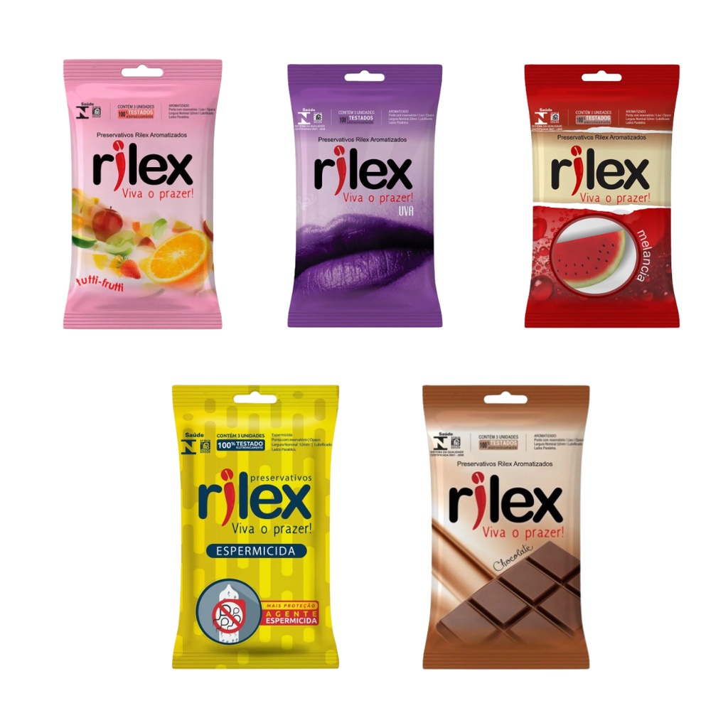 Preservativo Masculino Rilex com 3 unidades | Shopee Brasil