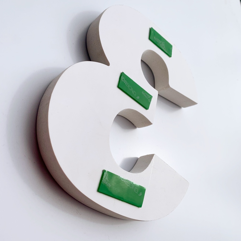 Kit Com 2 Letras Pvc Expandido Branco 15cm | Shopee Brasil