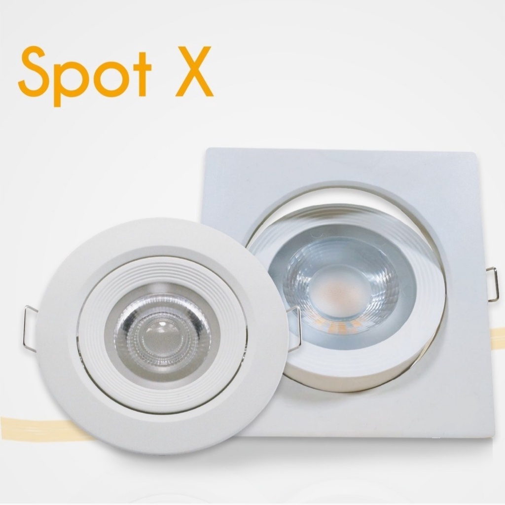 SPOT LED LUZ SOLLAR 5W/ 7W QUADRADO PVC - LUZ SOLLAR | Shopee Brasil
