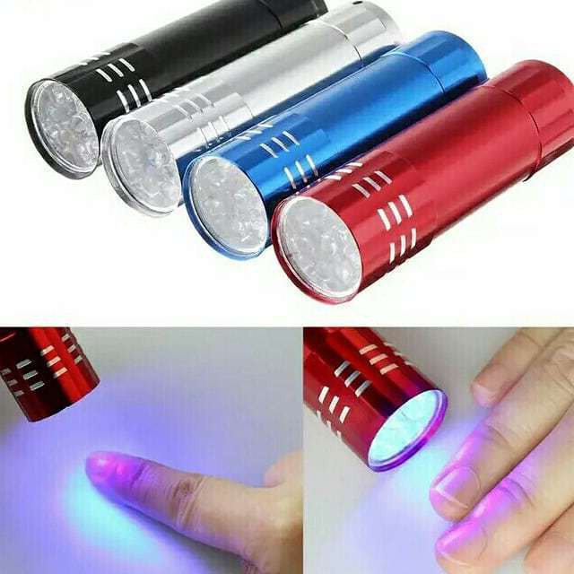 Mini Lanterna Portátil Led Ultra Violeta Seca Unha Gel Uv | Shopee Brasil