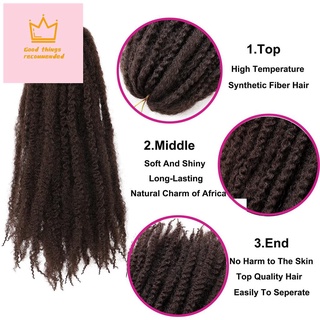 18 Inch Marley Twist Hair For Afro Curly False Locs Crochet Hair (18 ...