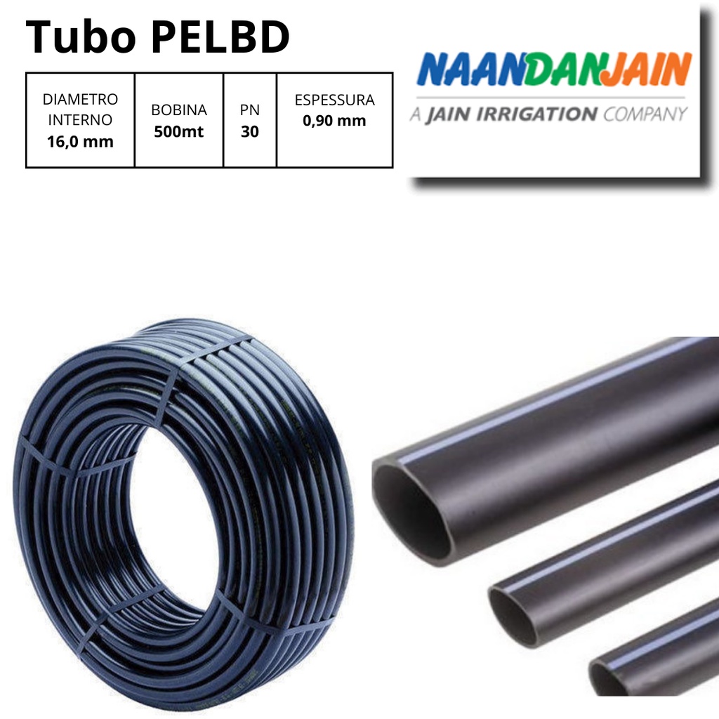 Mangueira Tubo Pelb Para Irrigação 16mm - 500mt Naandanjain | Shopee Brasil