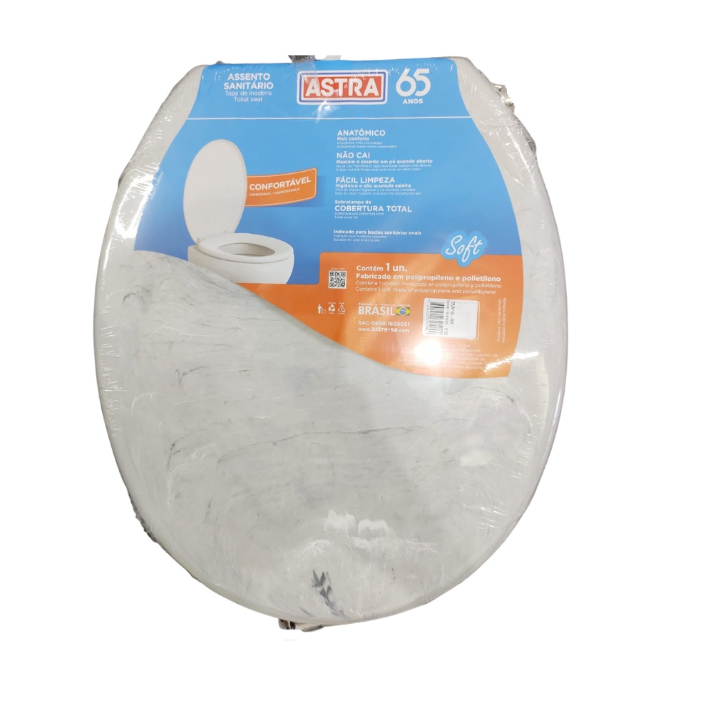 Assento Branco Marmorizado Soft Astra Deca Celite | Shopee Brasil