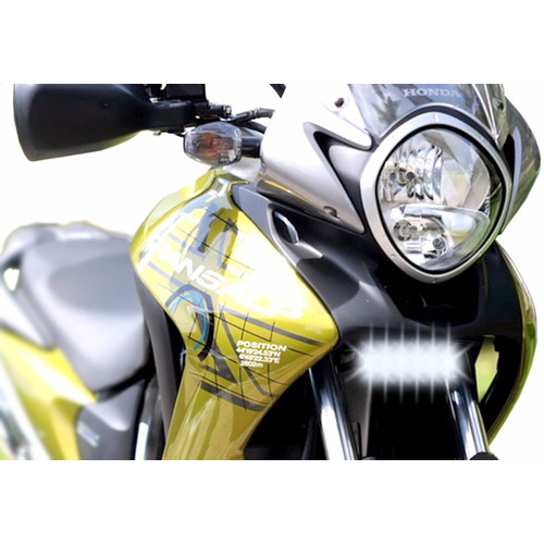 Farol Auxiliar Milha Led 18w Drl Moto Honda Transalp Xl 700v Unid ...