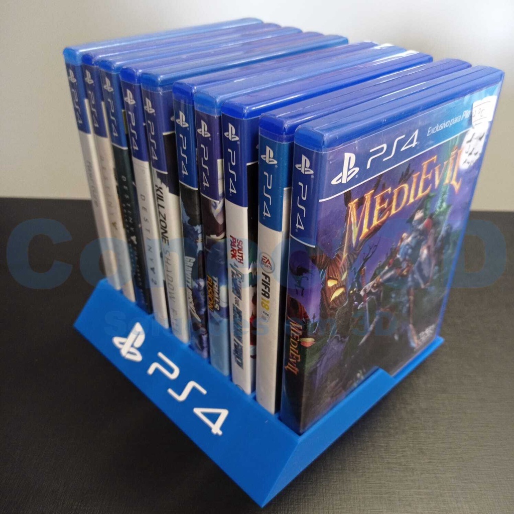 Case Suporte Organizador Para Jogos CD DVD Playstation Ps4