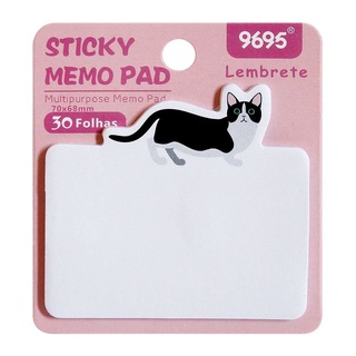 Bloco postite post it Adesivo com 30 folhas 70x68 mm Cachorro e Gatos ...