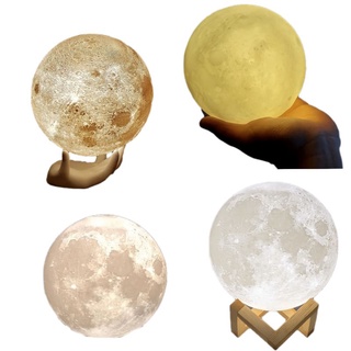Luminária Lua Cheia Realista Base Monocromática | Shopee Brasil