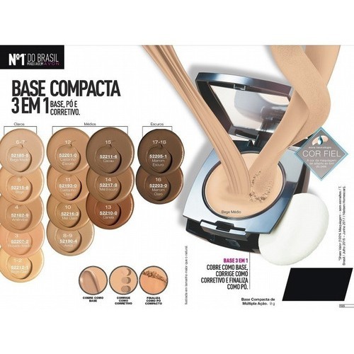 Base Avon Compacta 3 em 1 FPS 15 9g | Shopee Brasil